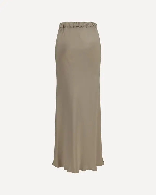 Max Mara Sospiro Silk Skirt - Beige