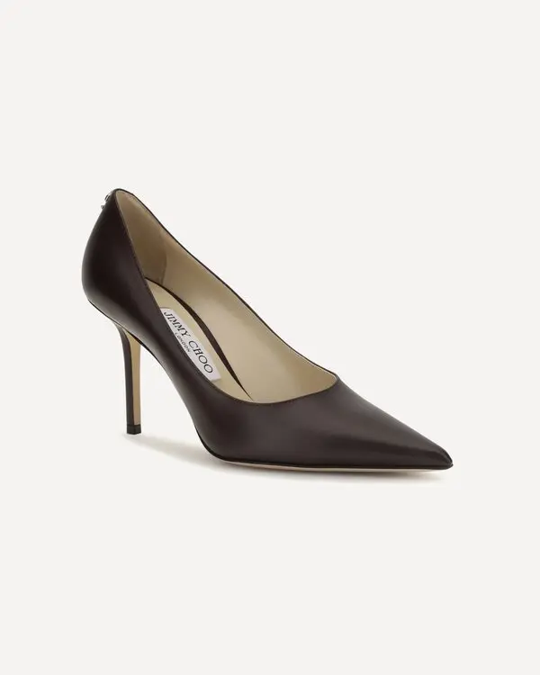 JIMMY CHOO Love Pumps In Smooth Leather - Brown
