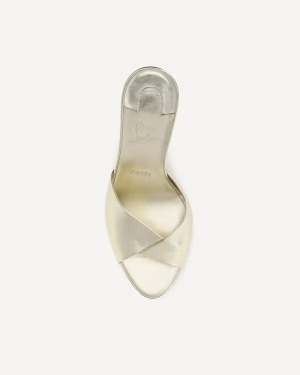 CHRISTIAN LOUBOUTIN Fanny Mules - Gold
