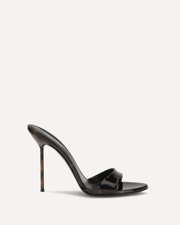 Paris Texas Lidia Patent Leather Mules - Black