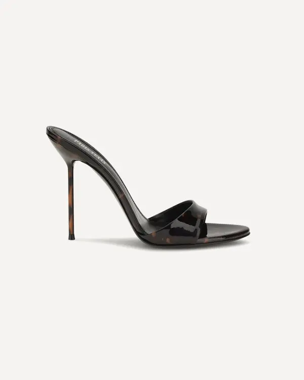 Paris Texas Lidia Patent Leather Mules - Black