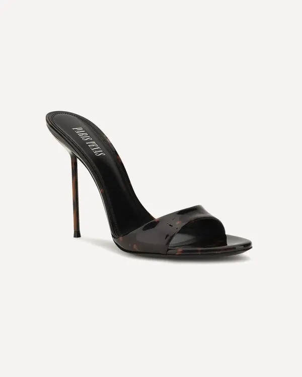 Paris Texas Lidia Patent Leather Mules - Black