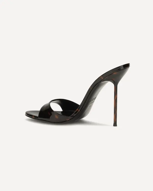 Paris Texas Lidia Patent Leather Mules - Black
