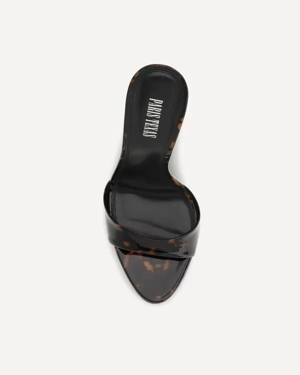 Paris Texas Lidia Patent Leather Mules - Black