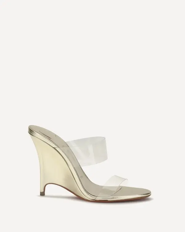 CHRISTIAN LOUBOUTIN Solo Zee Mules - Gold