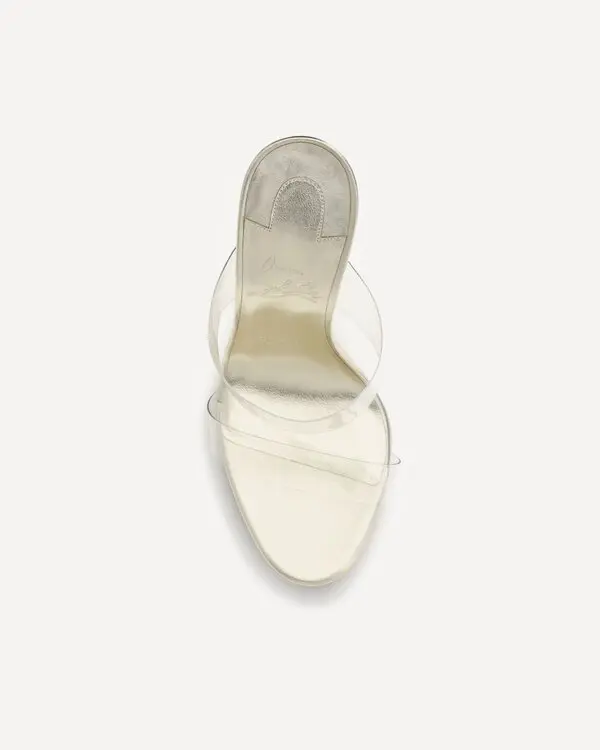 CHRISTIAN LOUBOUTIN Solo Zee Mules - Gold