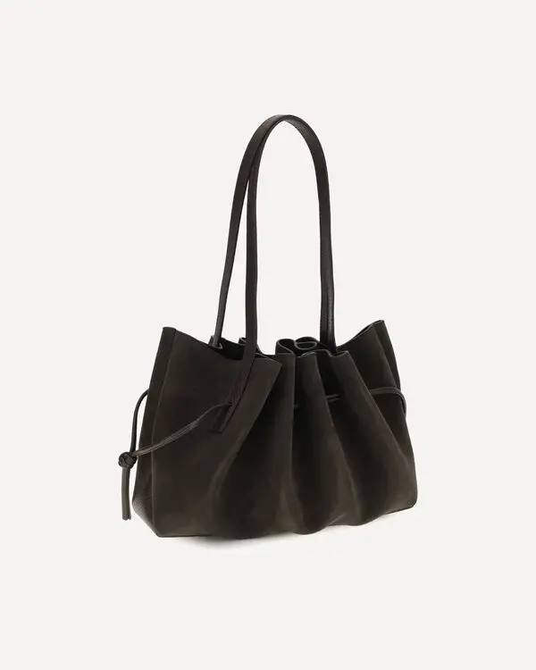 Yuzefi Scallop Shoulder Bag - Brown