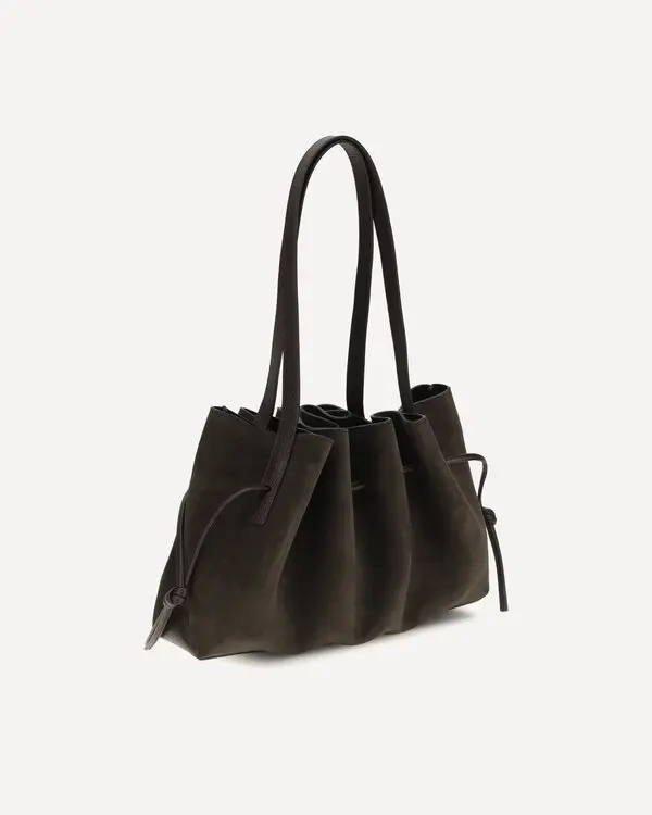 Yuzefi Scallop Shoulder Bag - Brown