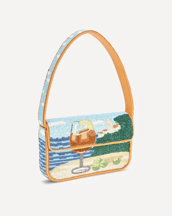 Staud Tommy Beaded Shoulder Bag - Multicolour