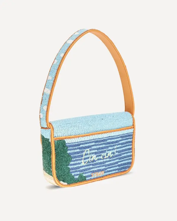Staud Tommy Beaded Shoulder Bag - Multicolour
