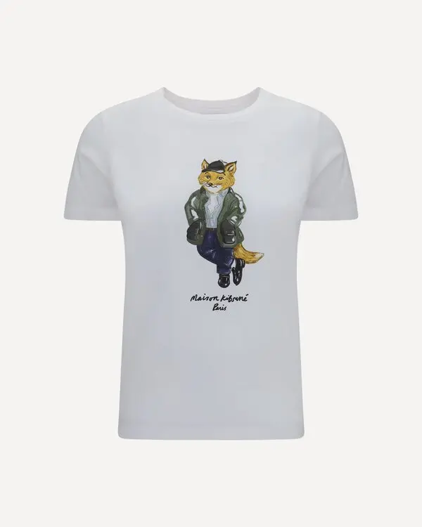 Maison Kitsuné Cotton T-shirt With Fox Logo
