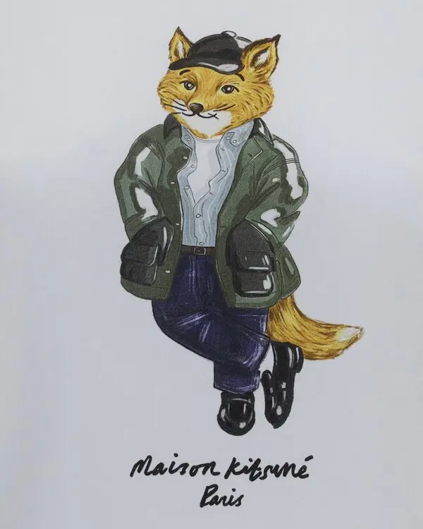 Maison Kitsuné Cotton T-shirt With Fox Logo