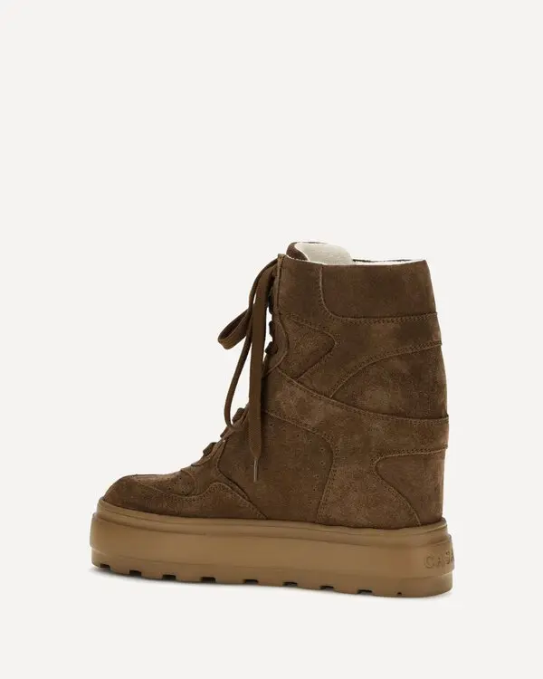 Casadei Lace-up Wedge Sneakers
