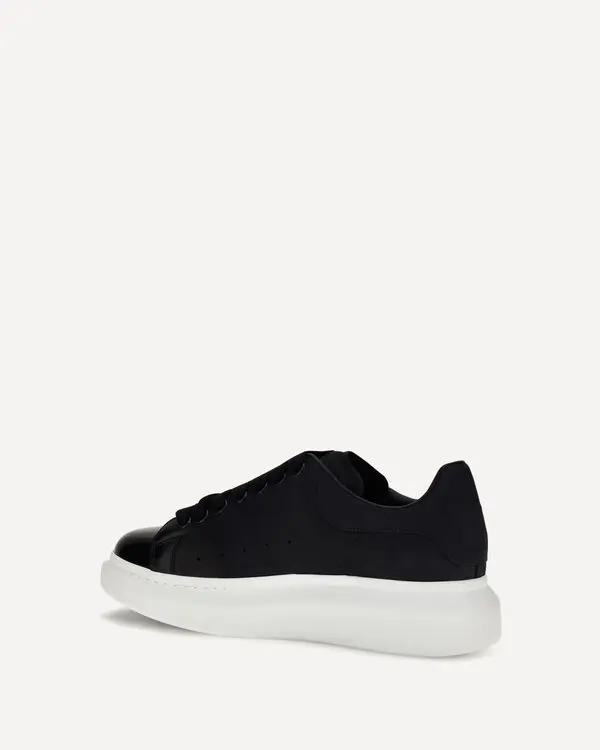 Alexander McQueen Oversized Sneakers In Leather - Blue