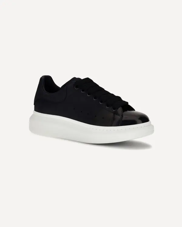 Alexander McQueen Oversized Sneakers In Leather - Blue