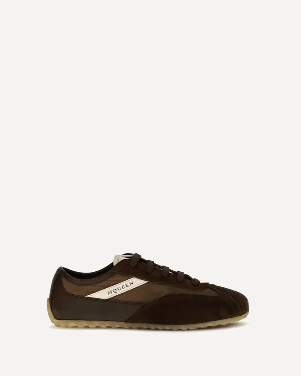 Alexander McQueen Suede And Leather Boxe Sneakers - Brown