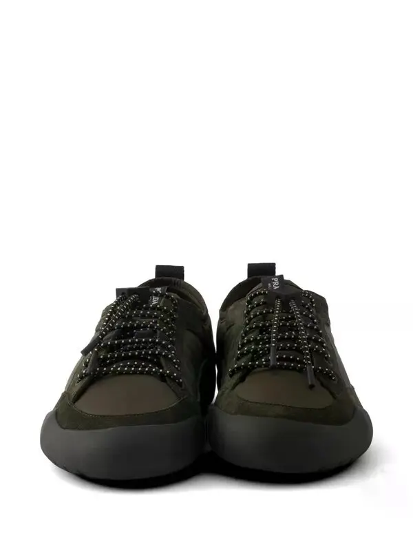 Prada Speedrock Re-nylon And Suede Sneakers