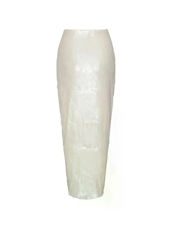 ROTATE BY BIRGER CHRISTENSEN Sequined Knot Midi Skirt