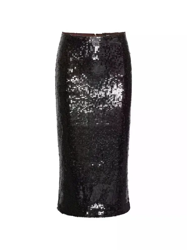 ROTATE BY BIRGER CHRISTENSEN Sequined Pencil Skirt - Brown