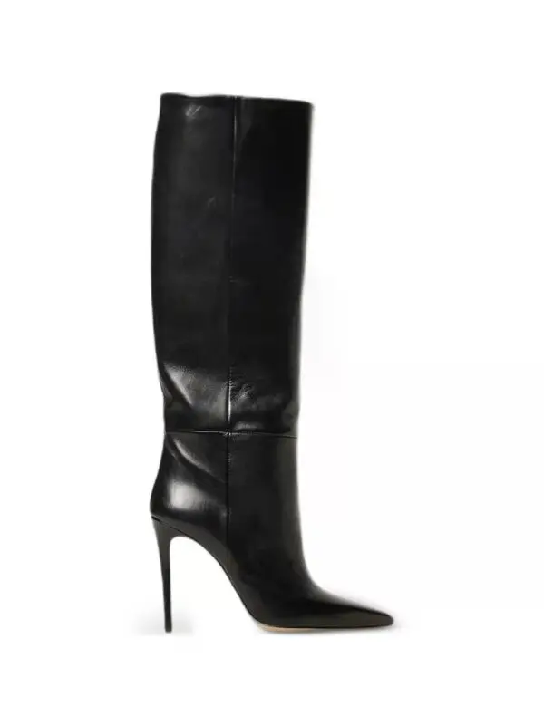 ANNA F. Pointed-toe Stiletto-heel Boots - Black