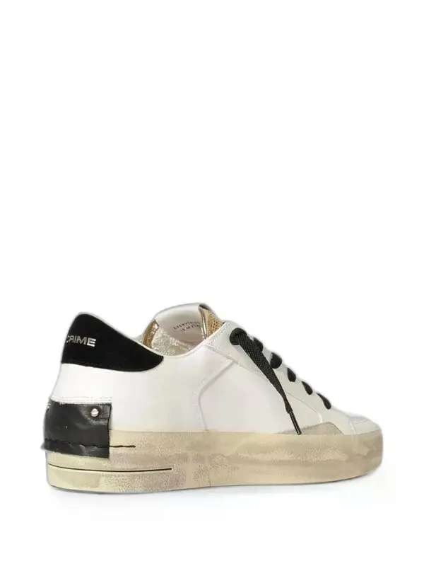 CRIME LONDON Sk8 Deluxe Wedge Sneakers - White