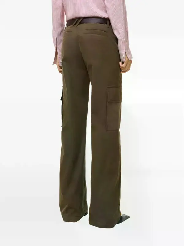 Burberry Gabardine Cargo Trousers - Brown
