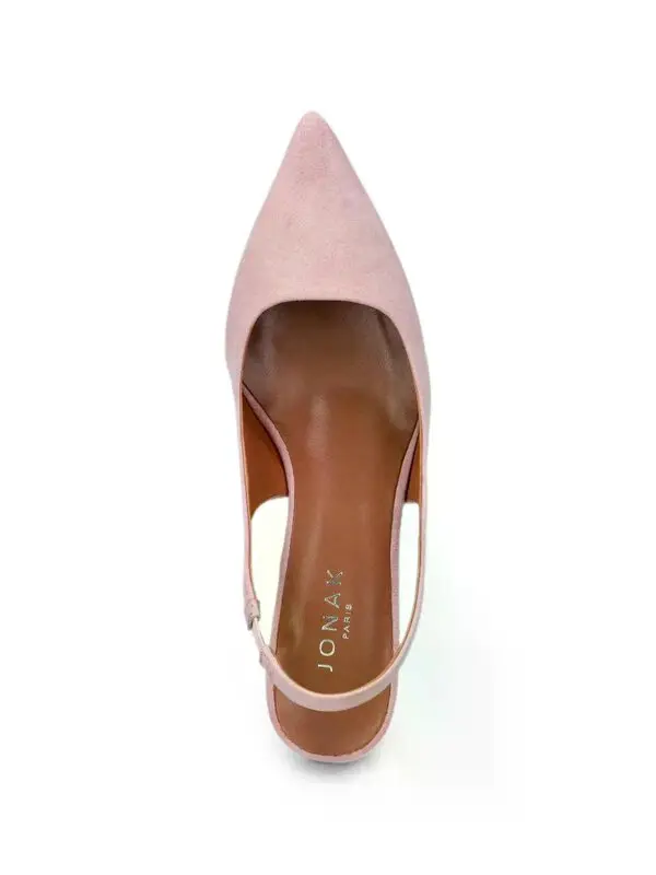 JONAK PARIS Diamantine Pointed-toe Slingback Pumps