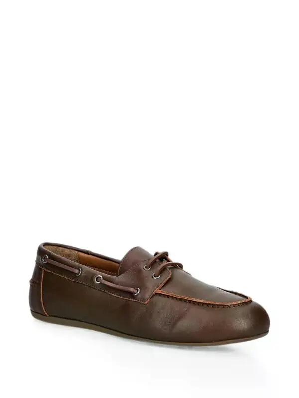 JONAK PARIS Lalie Lace-up Leather Loafers