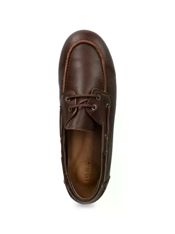 JONAK PARIS Lalie Lace-up Leather Loafers