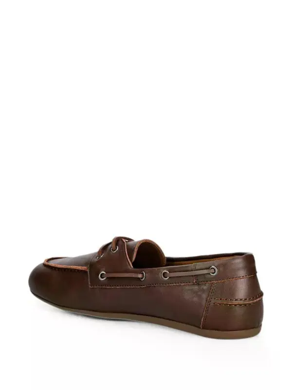 JONAK PARIS Lalie Lace-up Leather Loafers