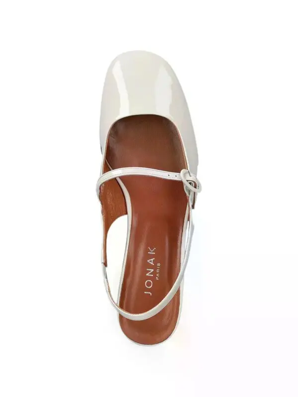 JONAK PARIS Dauphine Patent Slingback Pumps