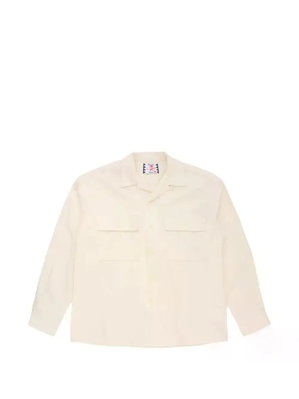 SON OF THE CHEESE Soft Flap-pocket Spread-collar Shirt