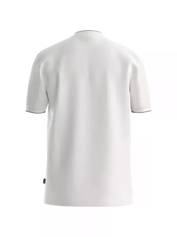 BOSS Slim-fit Contrast-trim T-shirt - White