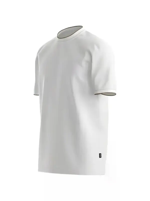 BOSS Slim-fit Contrast-trim T-shirt