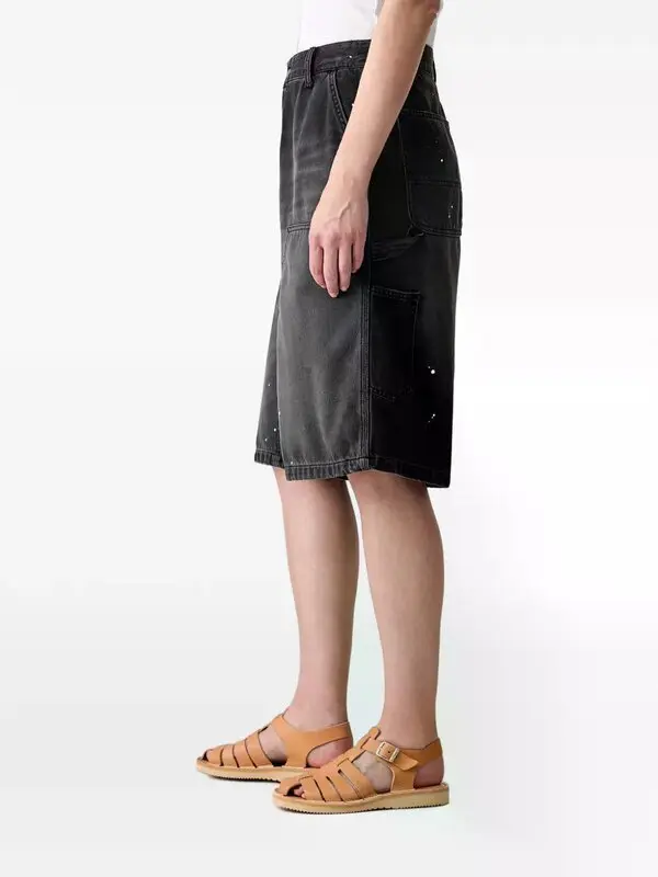 Carhartt Work In Progress Paint-splatter Carpenter Shorts