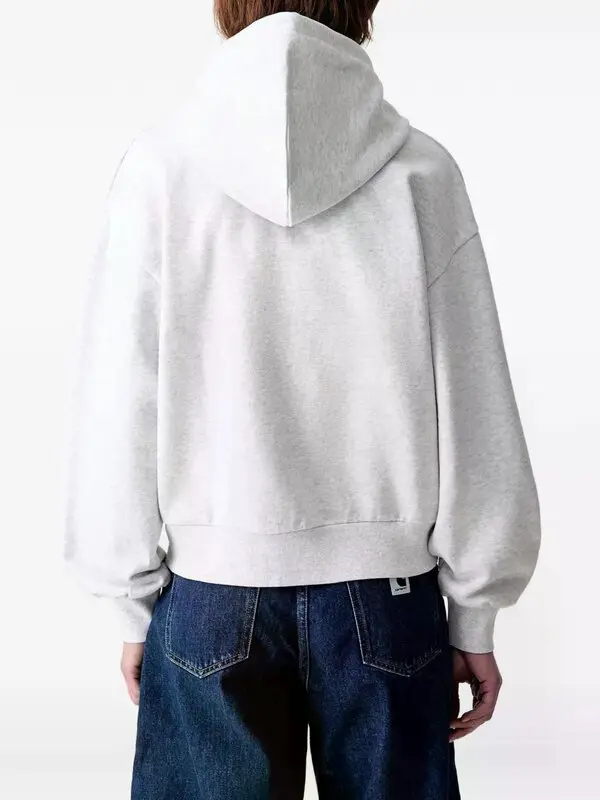 Carhartt Work In Progress Logo-embroidered Zip-up Hoodie