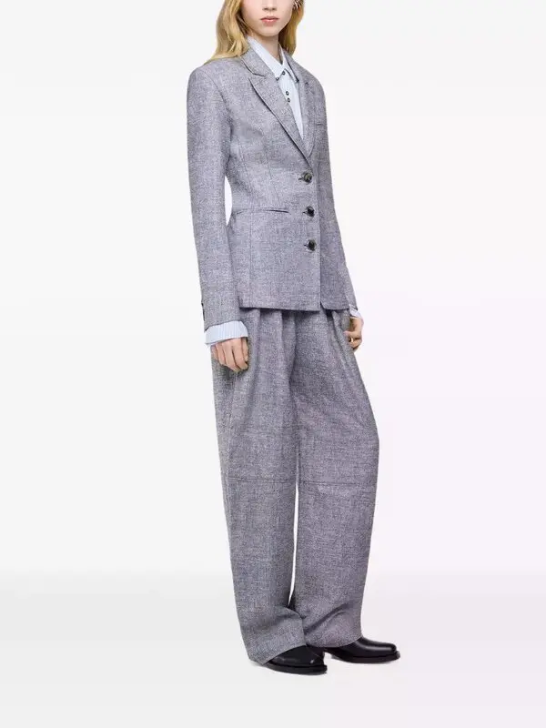 Rabanne Tailored Blazer With Jewel Buttons - Grey