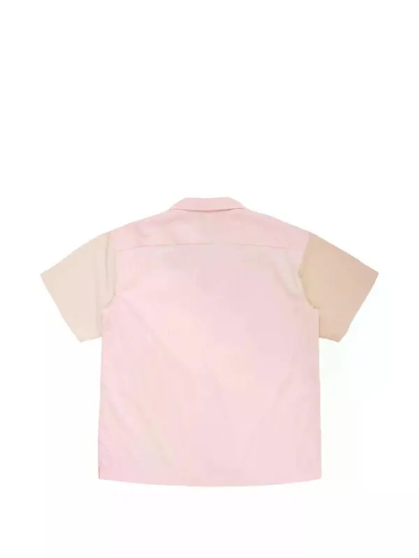 SON OF THE CHEESE Colour-block Embroidered Shirt