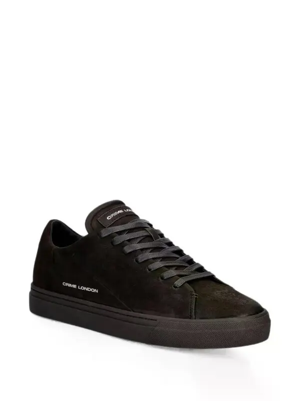 CRIME LONDON Suede Logo-print Sneakers