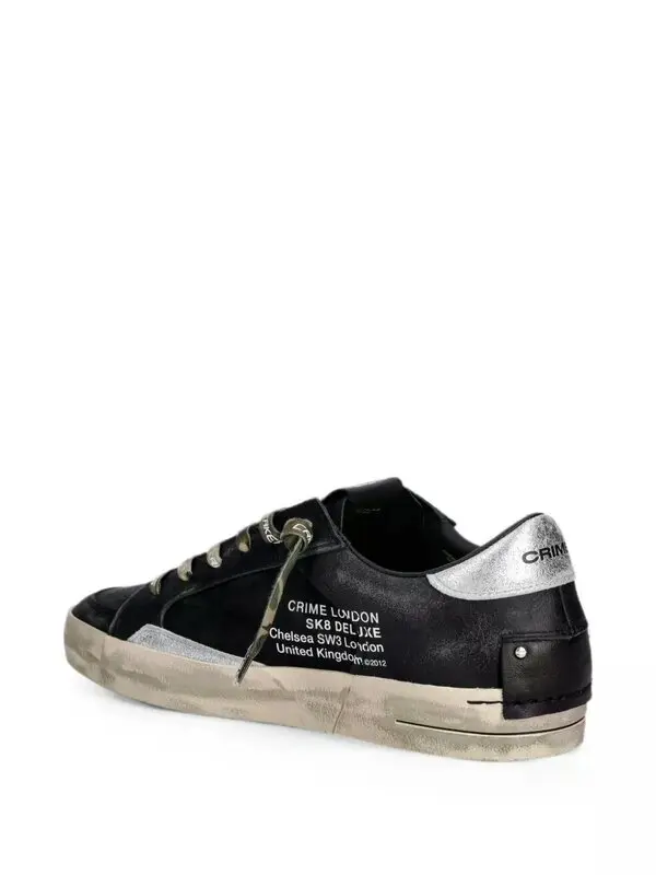 CRIME LONDON Sk8 Deluxe Sneakers - Black