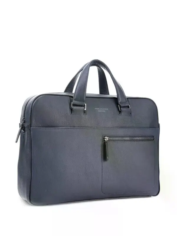 PIQUADRO David Grained-leather Briefcase