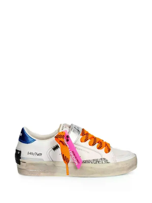 CRIME LONDON Glitter Detail Touch-strap Sneakers