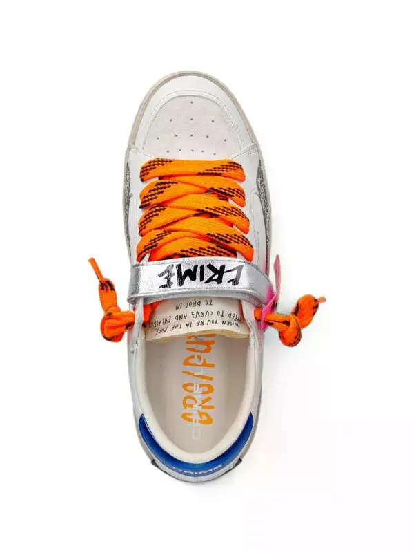 CRIME LONDON Glitter Detail Touch-strap Sneakers
