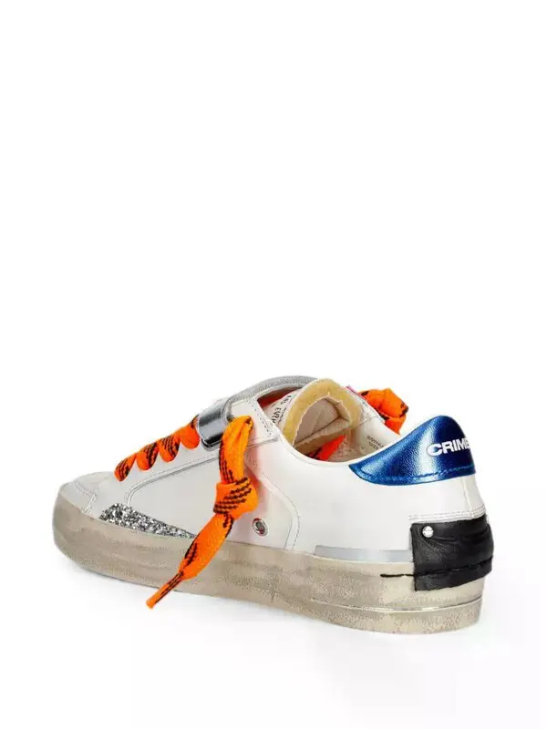 CRIME LONDON Glitter Detail Touch-strap Sneakers
