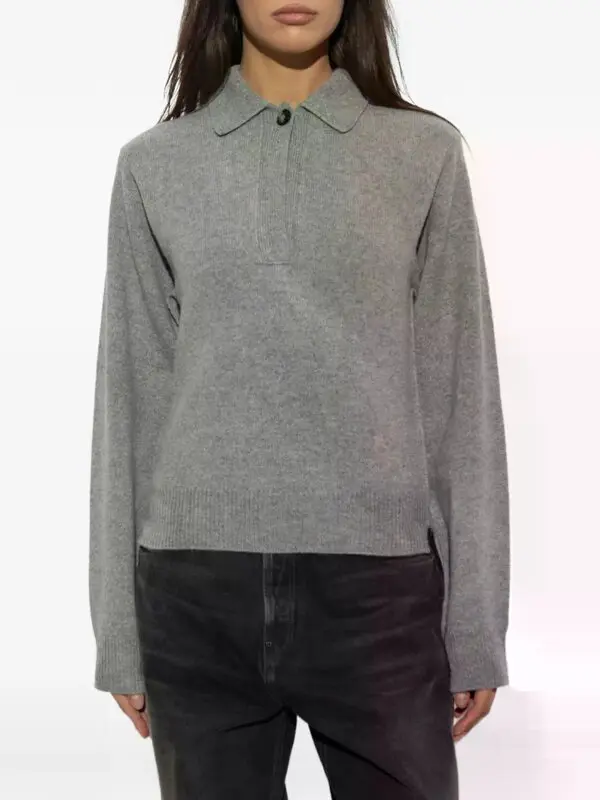 HAIKURE Button-fastening Polo Sweater