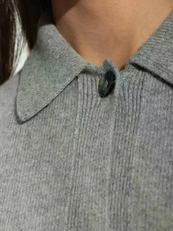 HAIKURE Button-fastening Polo Sweater