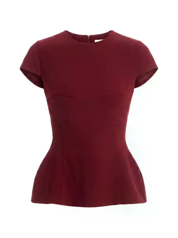 AXEL 113 Icon Peplum-hem Top - Red