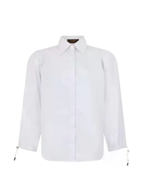 MOORER Daina Elastic-cuff Shirt - White