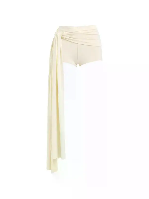 AXEL 113 Tina Draped Shorts - Neutrals