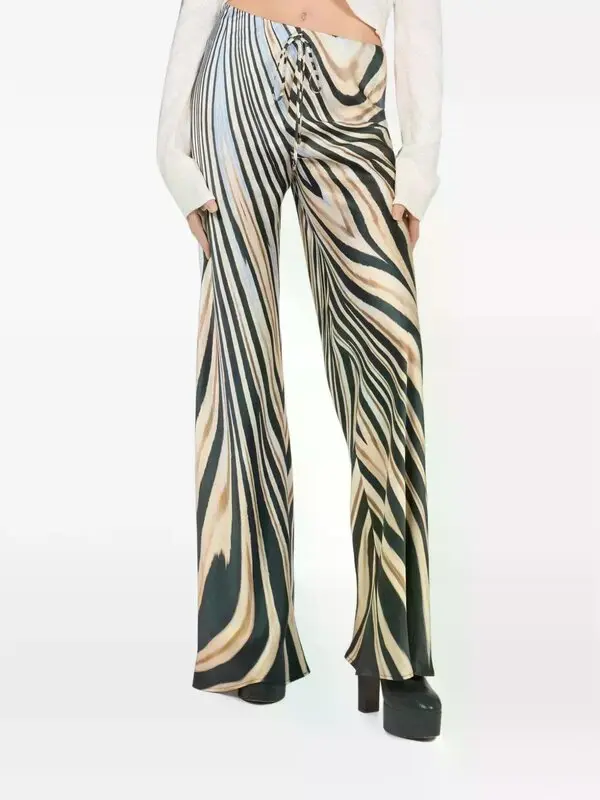 Roberto Cavalli Zebra-print Drawstring Trousers